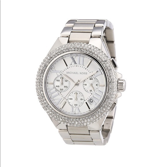 Michael Kors | Accessories | Michael Kors Chronograph Silver Watch ...